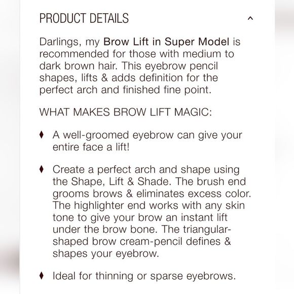 Charlotte Tilbury | Makeup | Charlottetilbury Brow Lift Three Way Shape ...